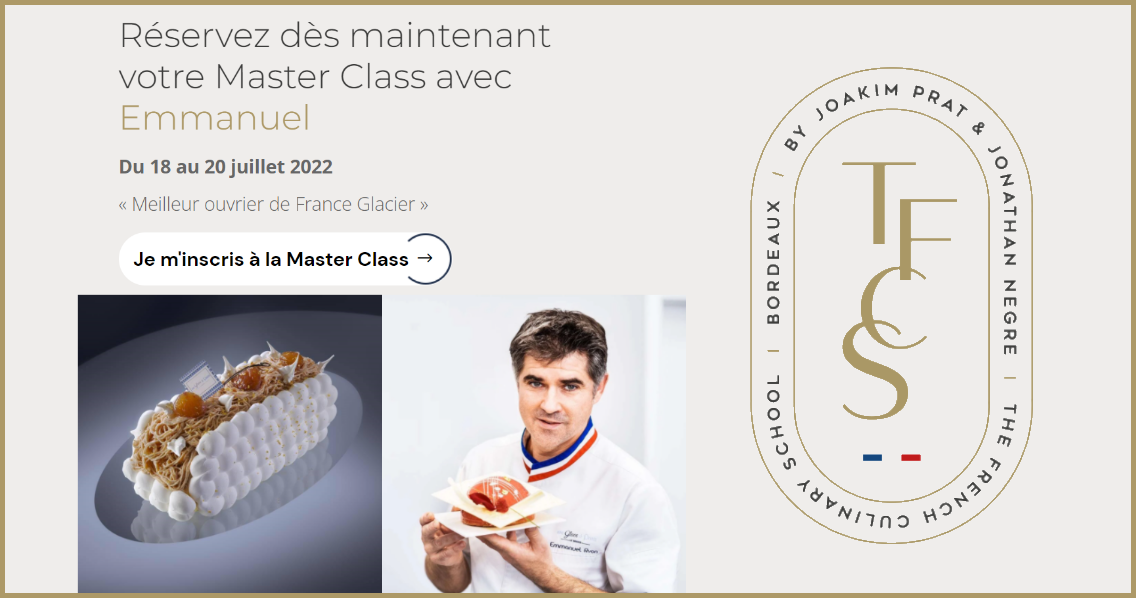 Master Class avec Emmanuel Ryon - The French Culinary School